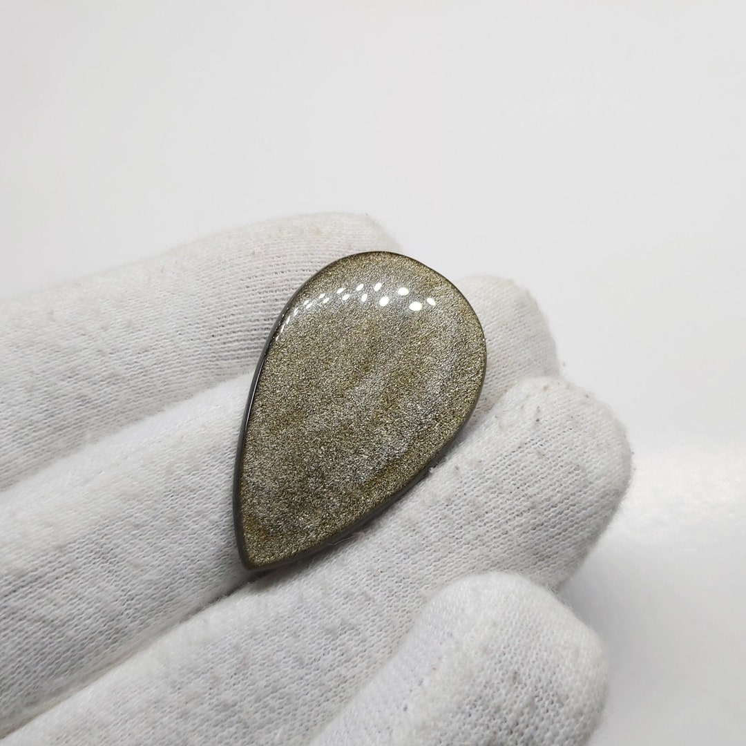 Natural GOLDEN SHEEN OBSIDIAN Pear Shape Cabochon Loose Stone - Etsy