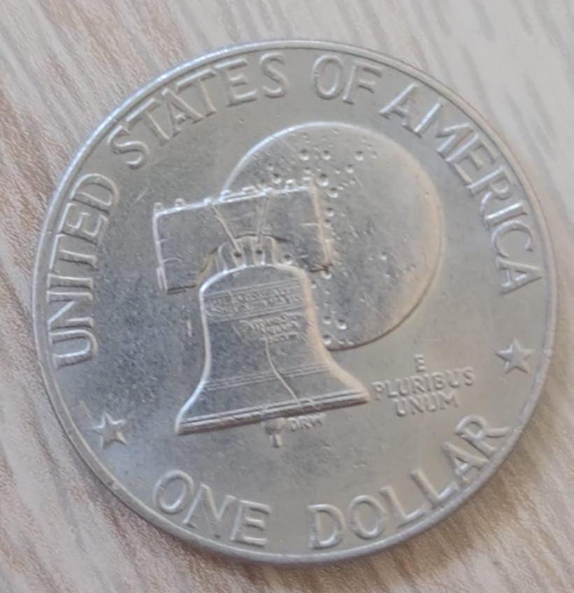 1776-1976 Eisenhower Liberty Bell Moon One Dollar US Bicentennial Coin ...