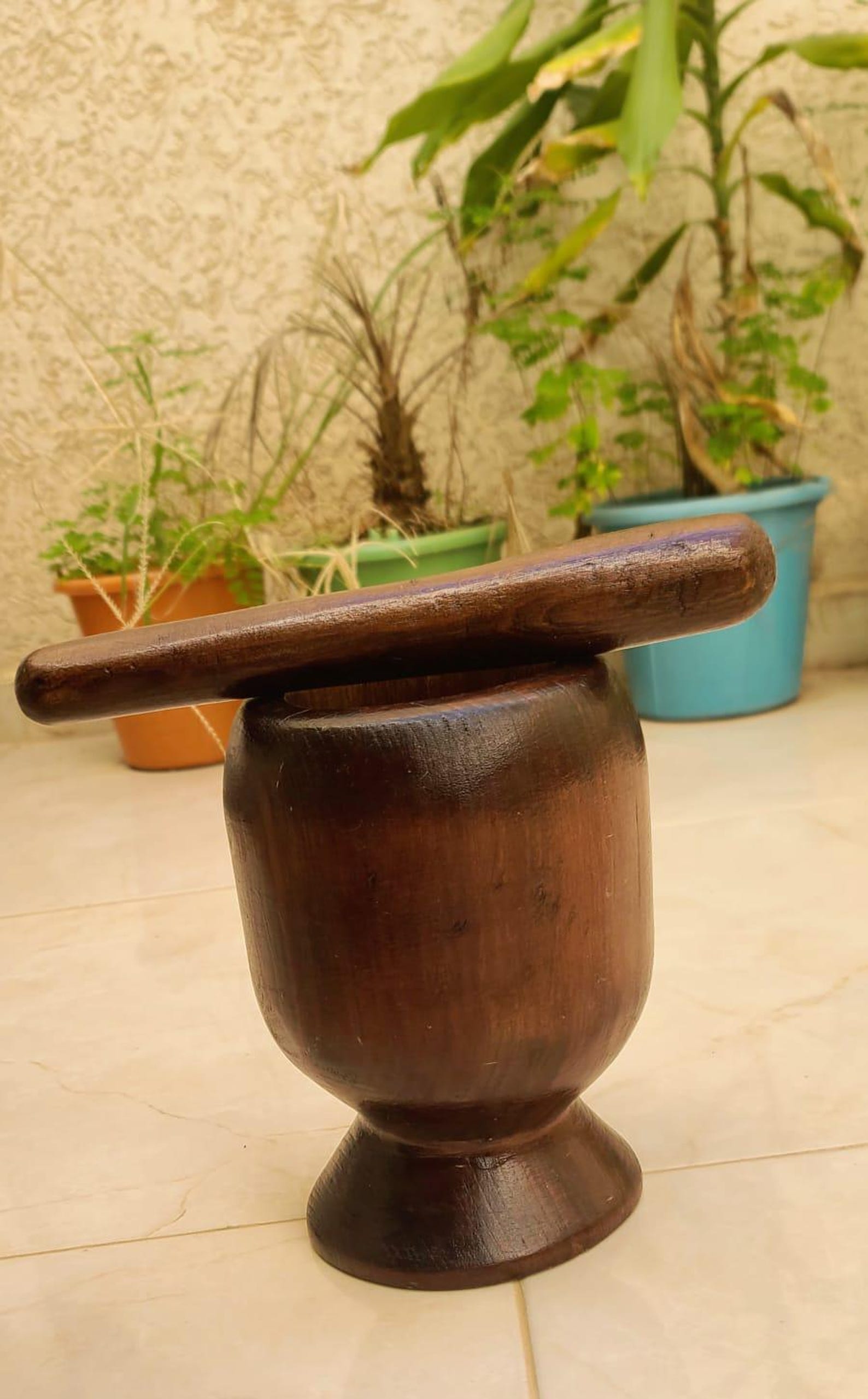 Vintage Mortar,engraved Mortar and Pestle,handmade Mortar,moroccan ...