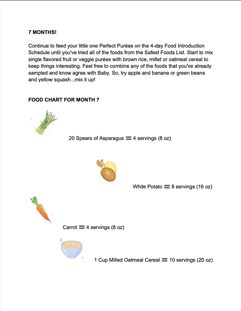 Printable Homemade Healthy Baby Food Recipes Ebook,food Charts,benefits ...