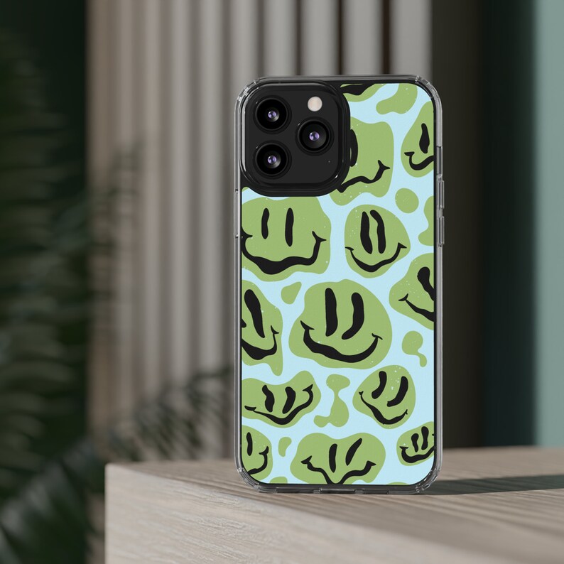 Smiley Phone Case, Smiley Face Phone Case iPhone 13 11 12 14 Pro Max, Smiley Dripping Case ...