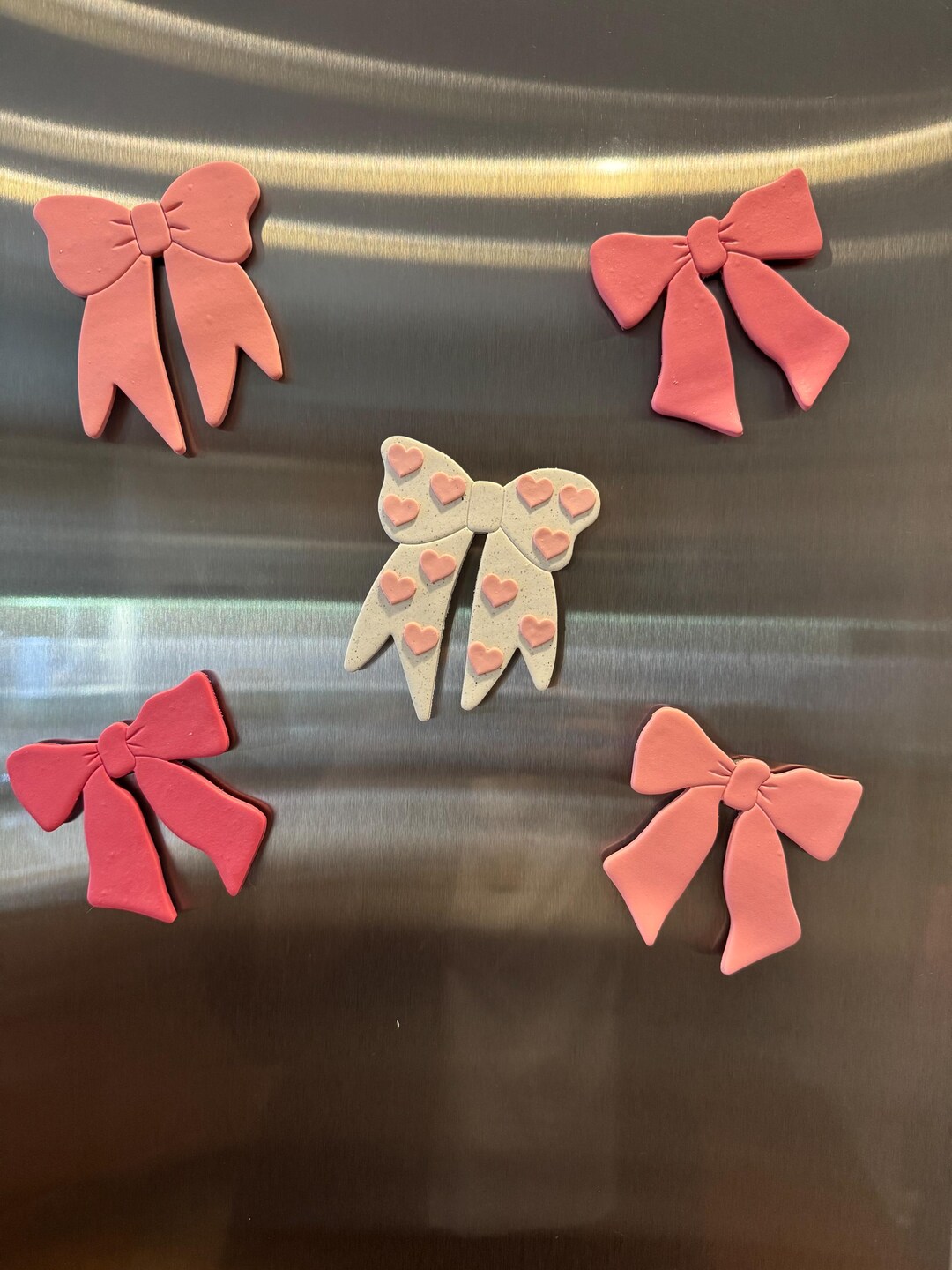 BOW MAGNETS| Polymer Clay Bow Magnets for Refrigerator - Etsy