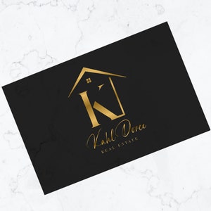 Realtor Logo Design, Gold Real Estate Logo, Premade Realtor Signature ...