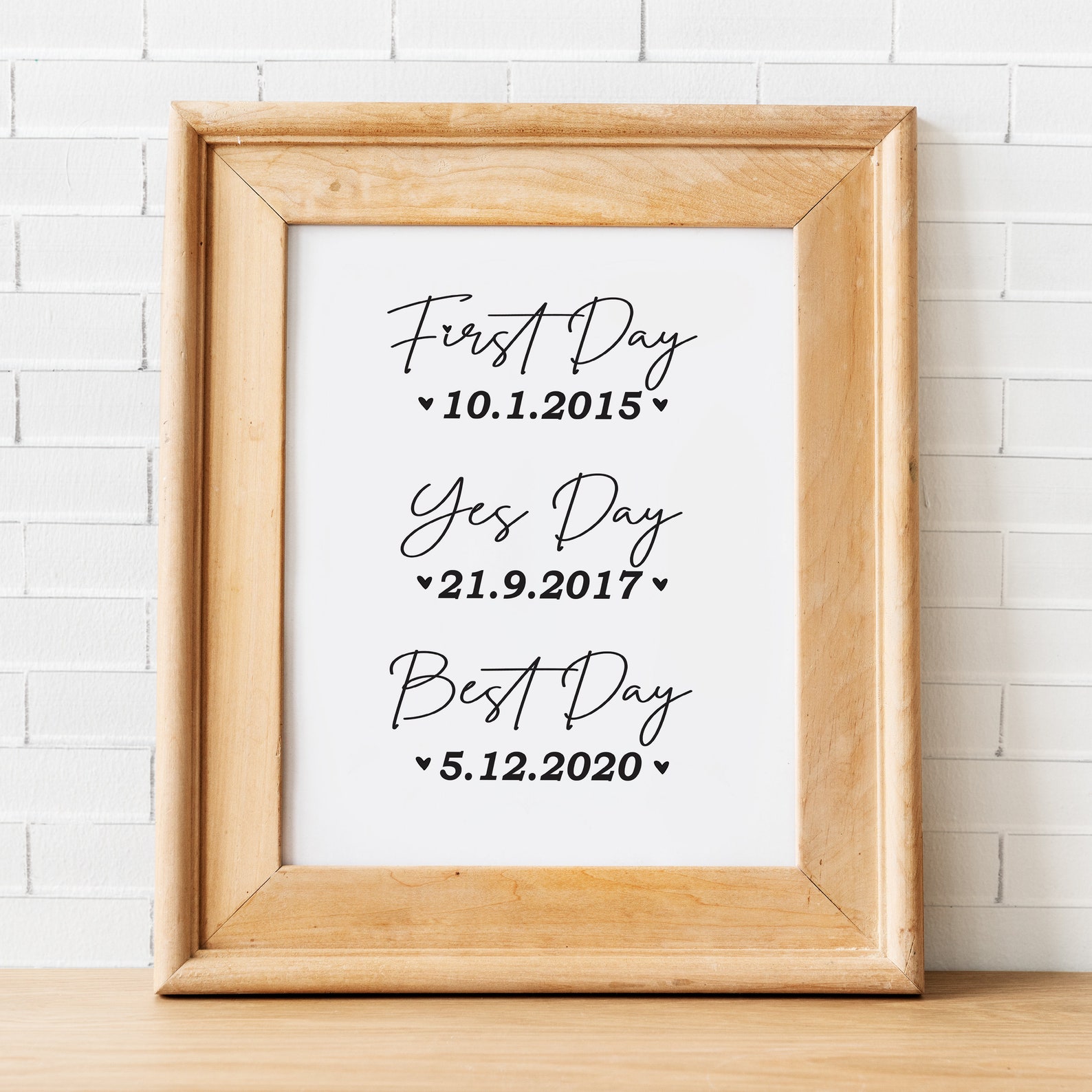 First Day Yes Day Best Day Sign Personalised Wedding Couple | Etsy First Day Yes Day Best Day Sign Personalised Wedding Couple | Etsy