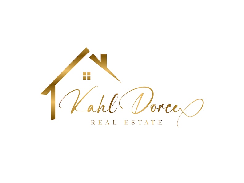 Gold House Logo: Modern Real Estate Agent Branding - Etsy