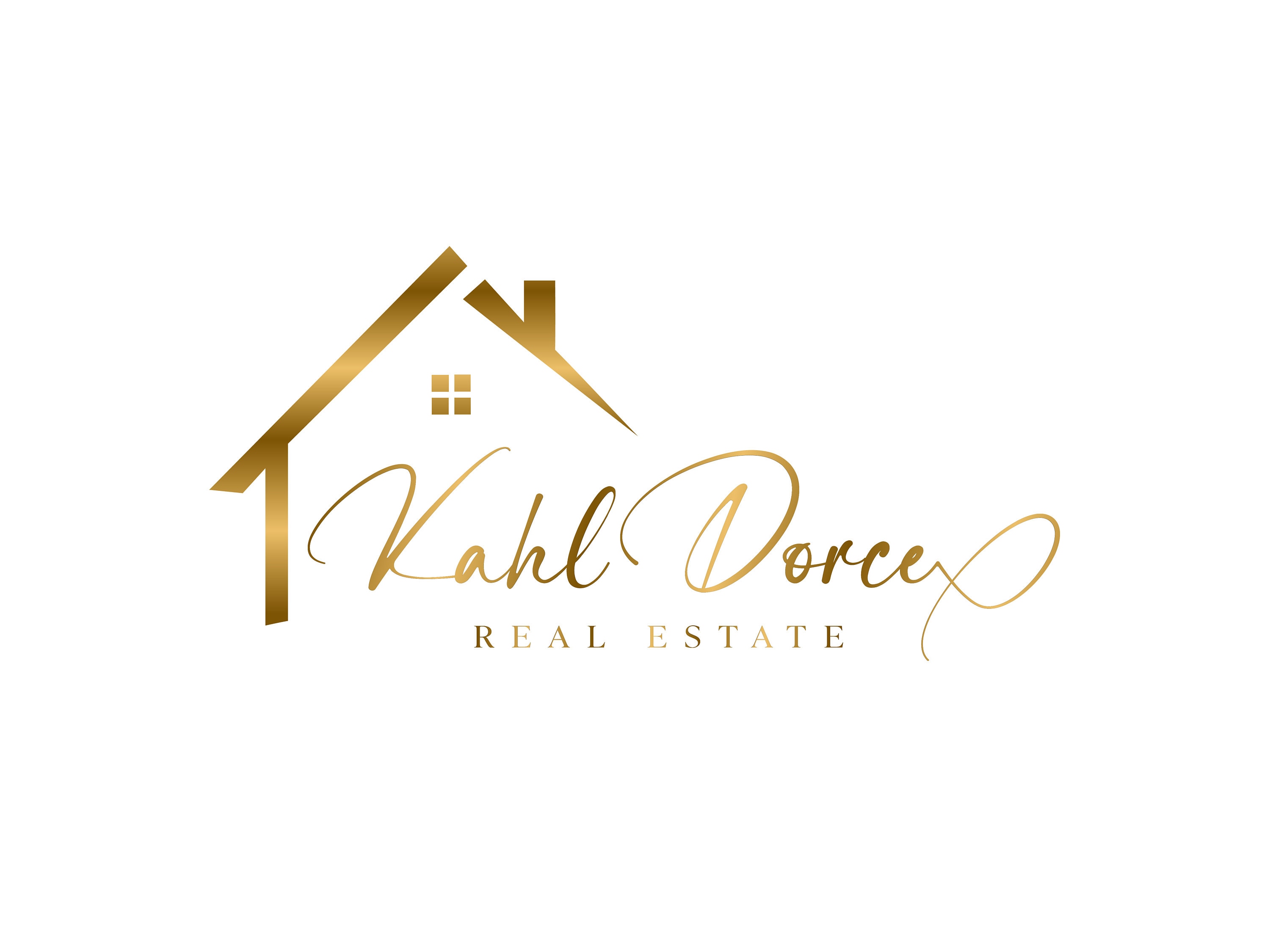 Gold House Logo: Modern Real Estate Agent Branding - Etsy