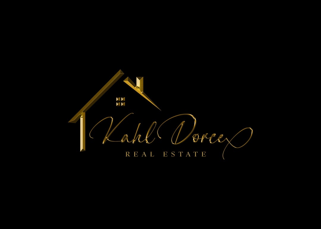 Gold House Logo: Modern Real Estate Agent Branding - Etsy