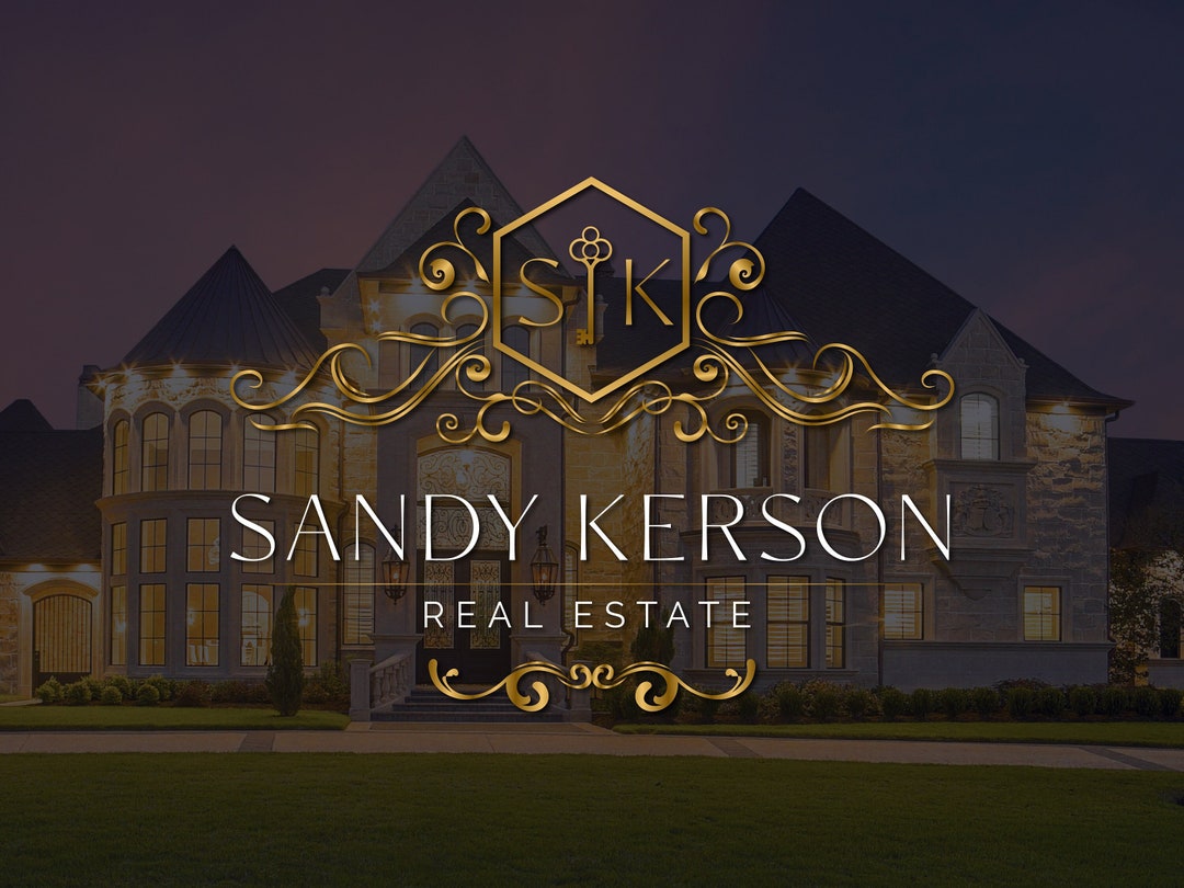 Luxury Real Estate Logo Design: Gold Realtor Branding (custom Logo) - Etsy