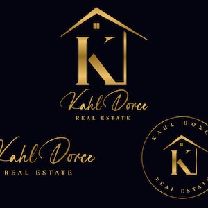 Realtor Logo Design, Gold Real Estate Logo, Premade Realtor Signature ...