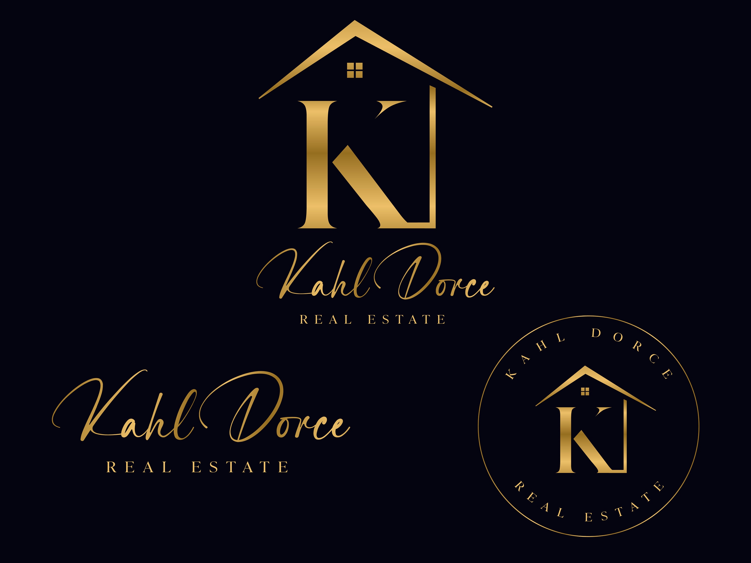 Realtor Logo Design Gold Real Estate Logo Premade Realtor - Etsy