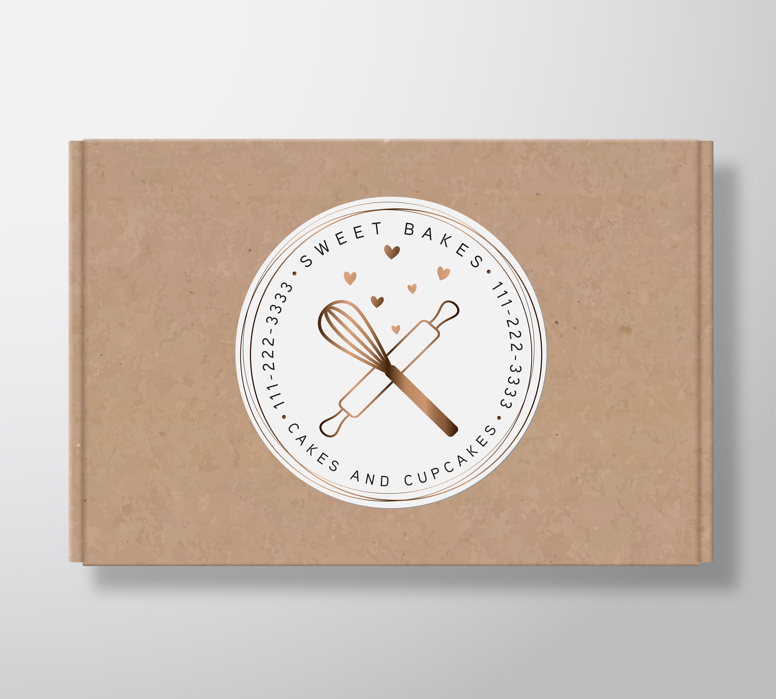 Pink and Rose Gold Bakery Logo Bakery Branding Kit Cake - Etsy UK