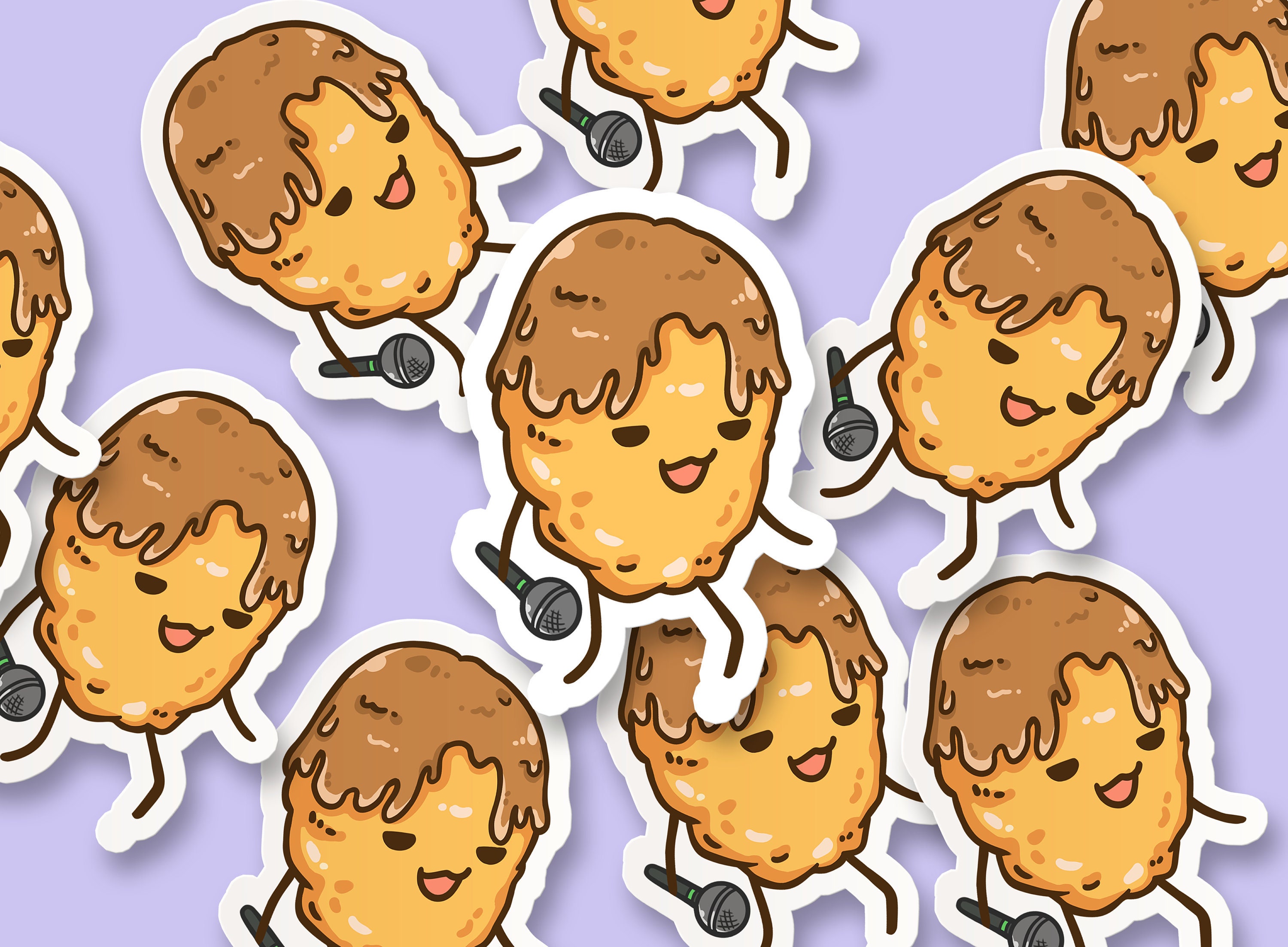 KPOP Korean Fried Chicken Vinyl Sticker Food Sticker Kawaii - Etsy