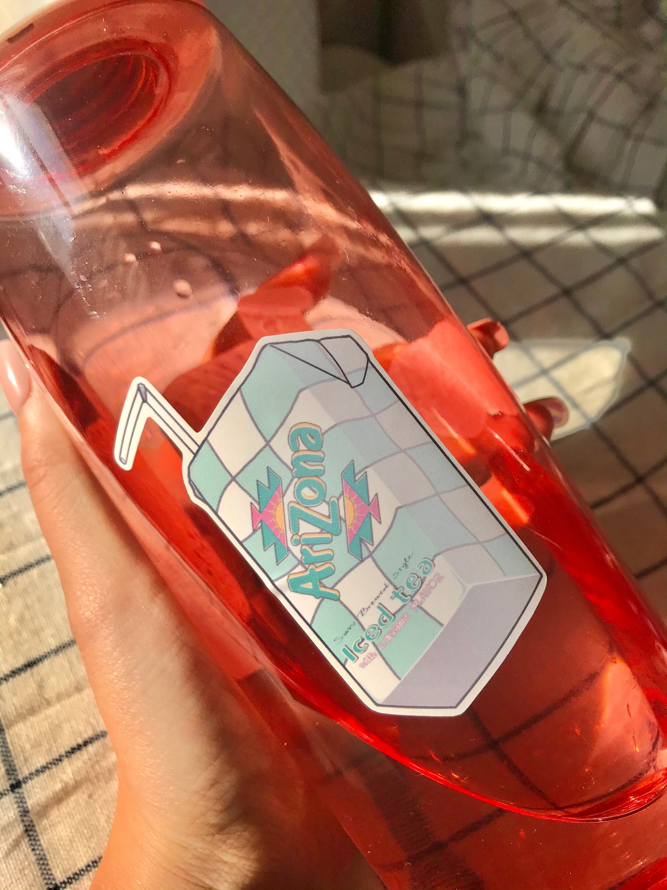 Lemon Tea Juice Box Stickers Arizona Iced Tea Sticker | Etsy