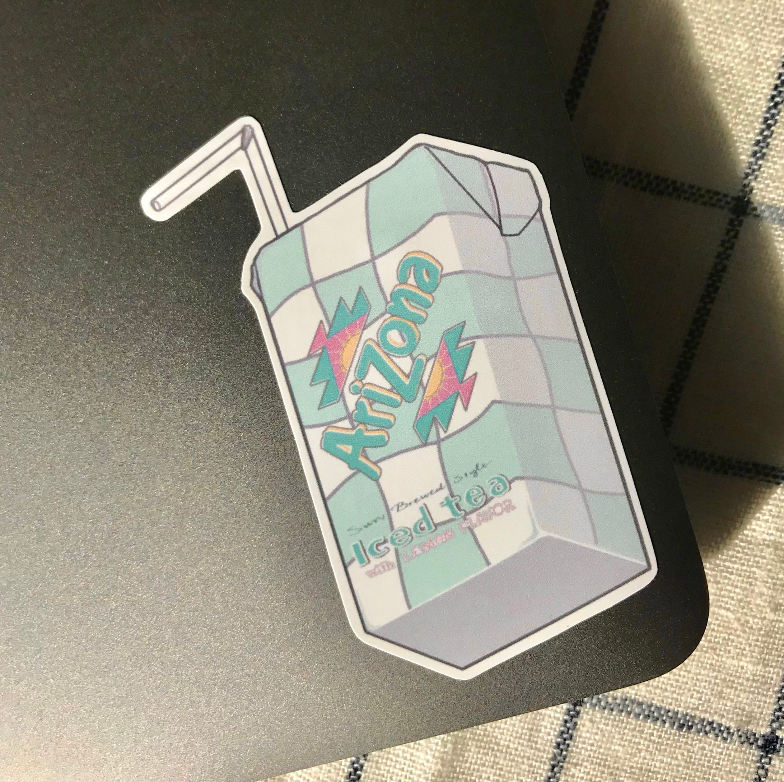 Lemon Tea Juice Box Stickers Arizona Iced Tea Sticker | Etsy