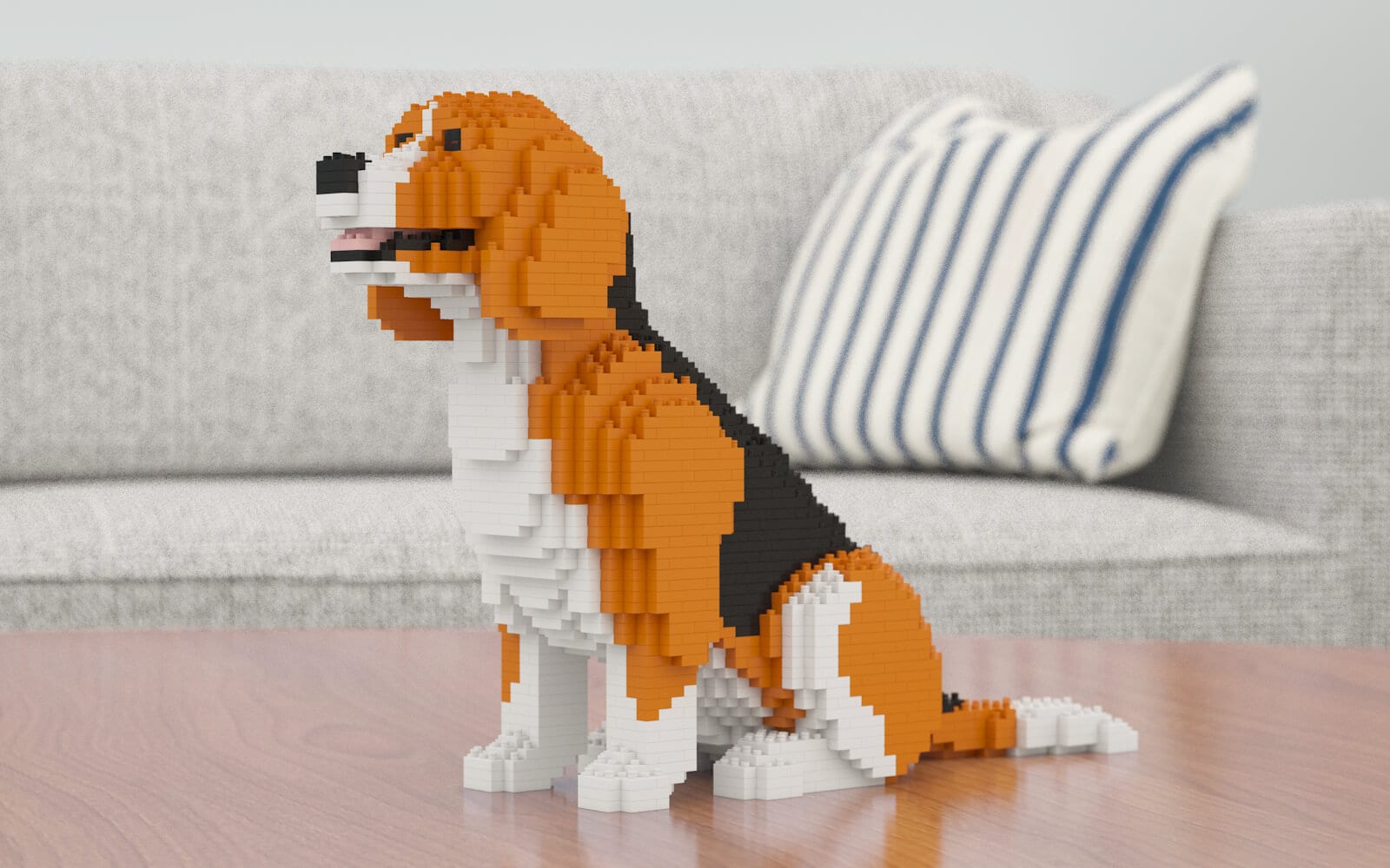Beagle Dog Sculptures NEW | 3D Building Blocks | DIY Model Kit - Etsy