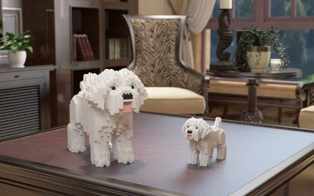 Maltese Dog Sculptures | 3D Building Blocks | DIY Model Kit - Etsy