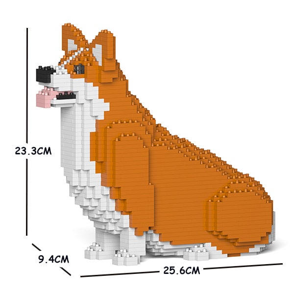 Welsh Corgi Dog Sculptures | 3D Building Blocks | DIY Model Kit - Etsy