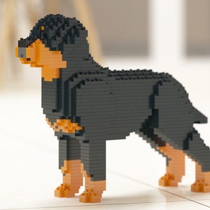 Rottweiler Dog Sculptures | 3D Building Blocks | DIY Model Kit - Etsy