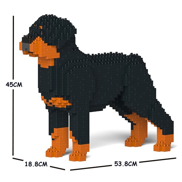 Rottweiler Dog Sculptures 3D Building Blocks DIY Model Kit - Etsy