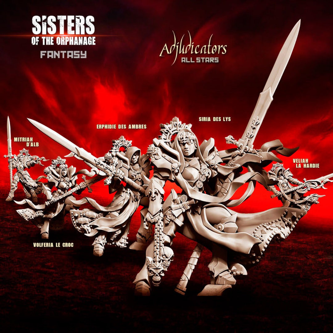 Adjudicators All-stars | 3D Printed Resin Miniatures - Etsy