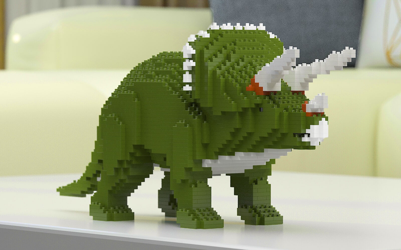 Dinosaurs Sculptures 3D Building Blocks DIY Model Kit - Etsy