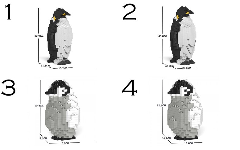 Birds Sculptures Sculptures 3D Building Blocks DIY Model - Etsy