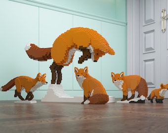 Birds Sculptures Sculptures 3D Building Blocks DIY Model Kit - Etsy