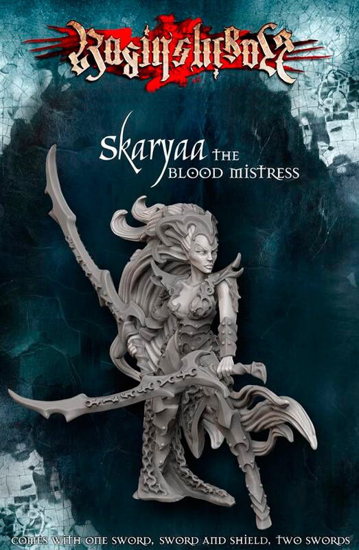 Skaryaa, the Blood Mistress | 3D Printed Resin Miniatures - Etsy