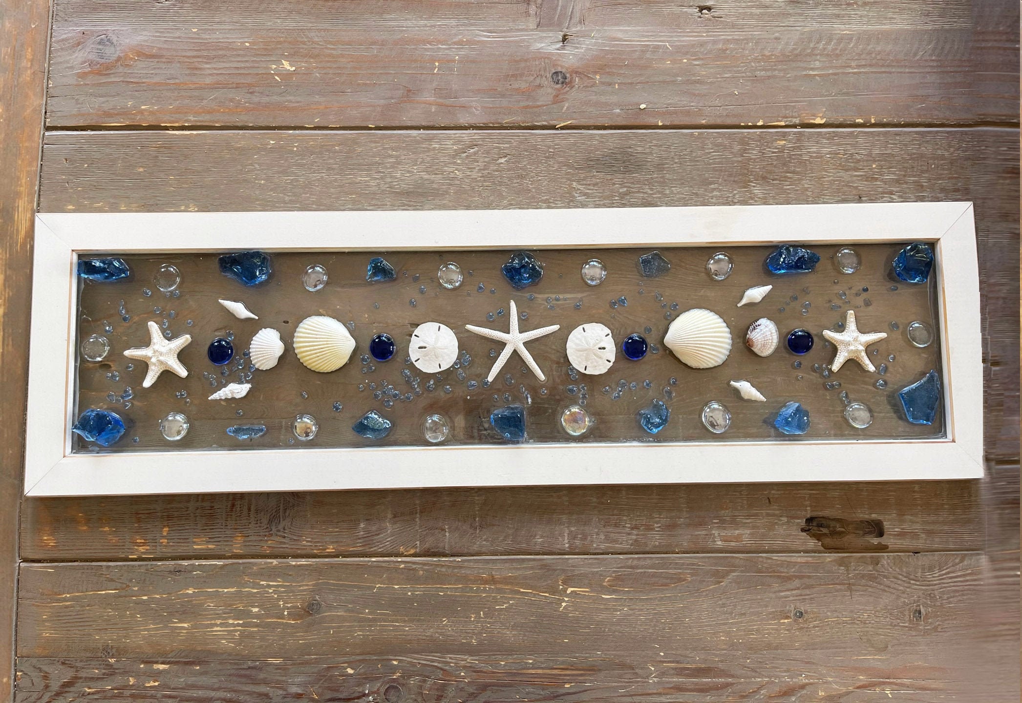 Seashell Art Sea Glass Art Beach Art Beach Window Beach - Etsy