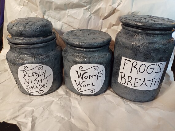 Frogs Breath Worms Wort Deadly Nightshade Jars/ Sallys Jars - Etsy