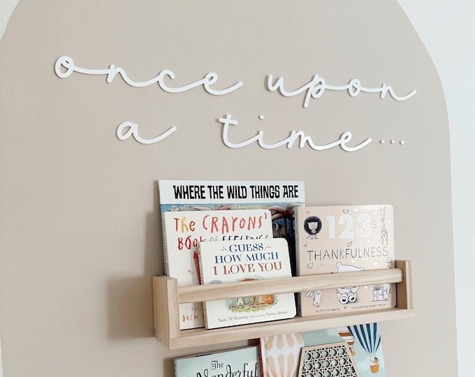 Script Once Upon a Time Acrylic Nursery Wall Decor Cutout | Kids ...