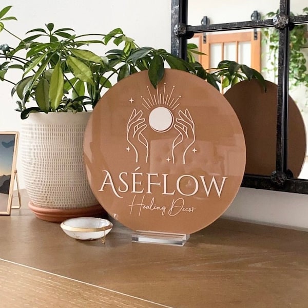 Round Acrylic Sign - Etsy