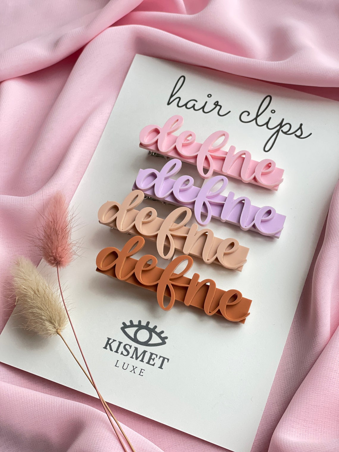 Personalized Name Hair Clip Custom Acrylic Girl Hair Clip | Etsy