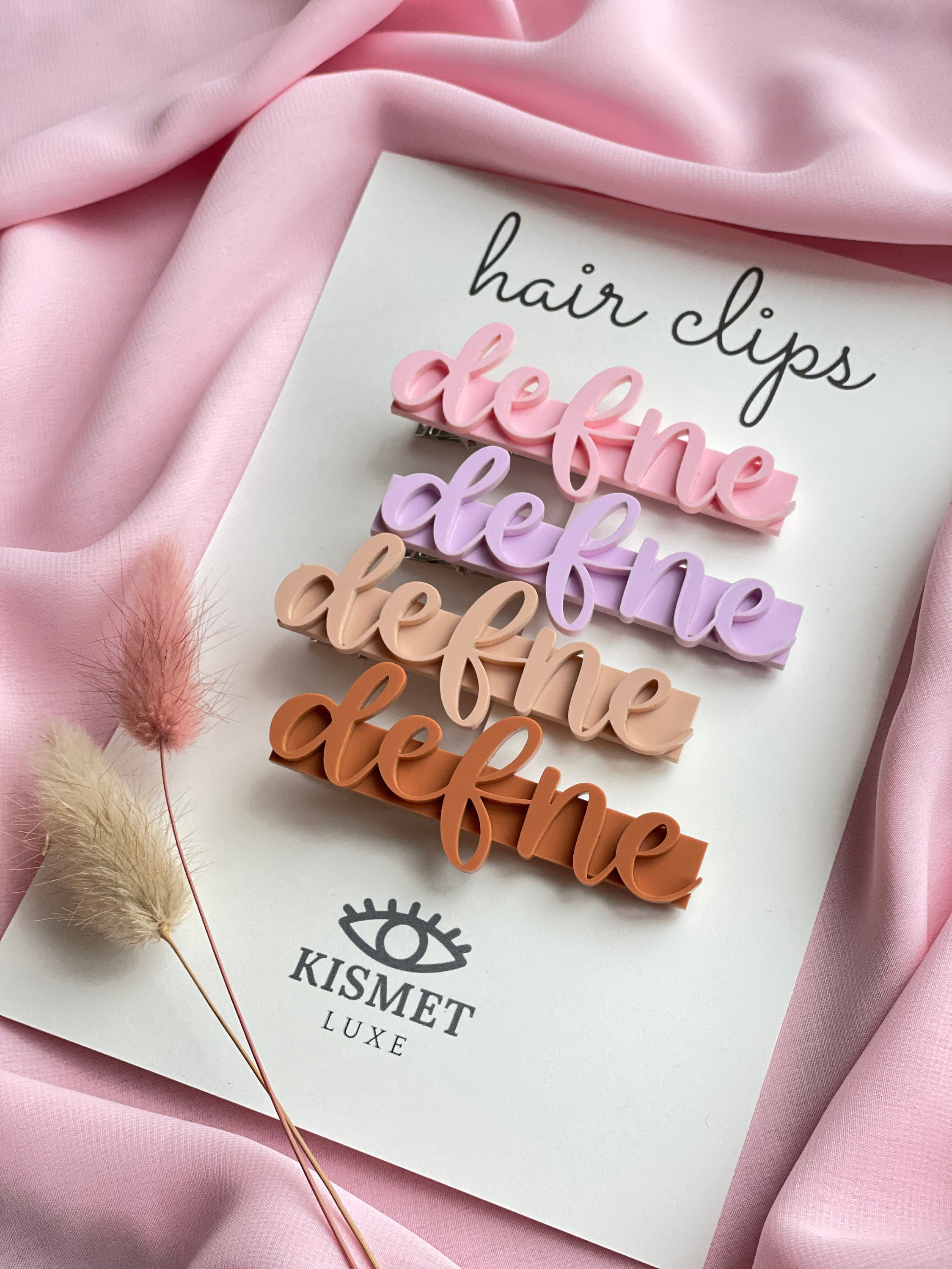 Personalized Name Hair Clip Custom Acrylic Girl Hair Clip - Etsy