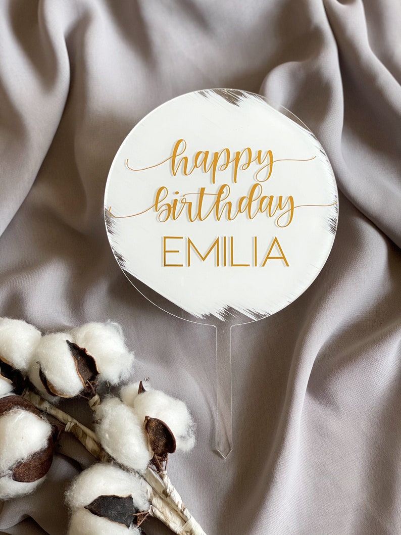 Custom Acrylic Cake Topper Personalized Acrylic Cake Topper - Etsy