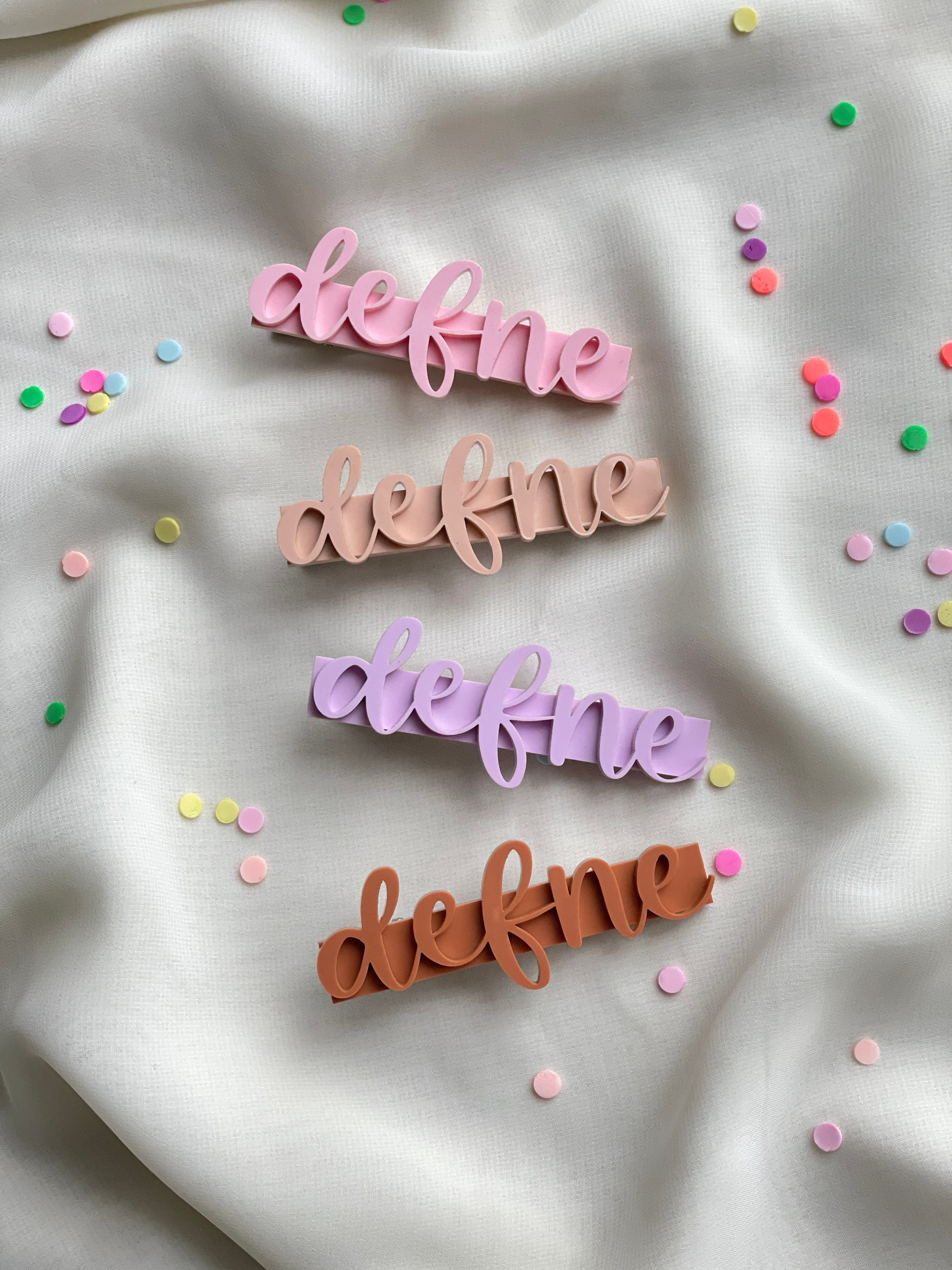 Personalized Name Hair Clip Custom Acrylic Girl Hair Clip - Etsy