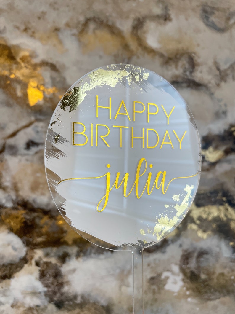 Custom Acrylic Cake Topper Personalized Acrylic Cake Topper - Etsy