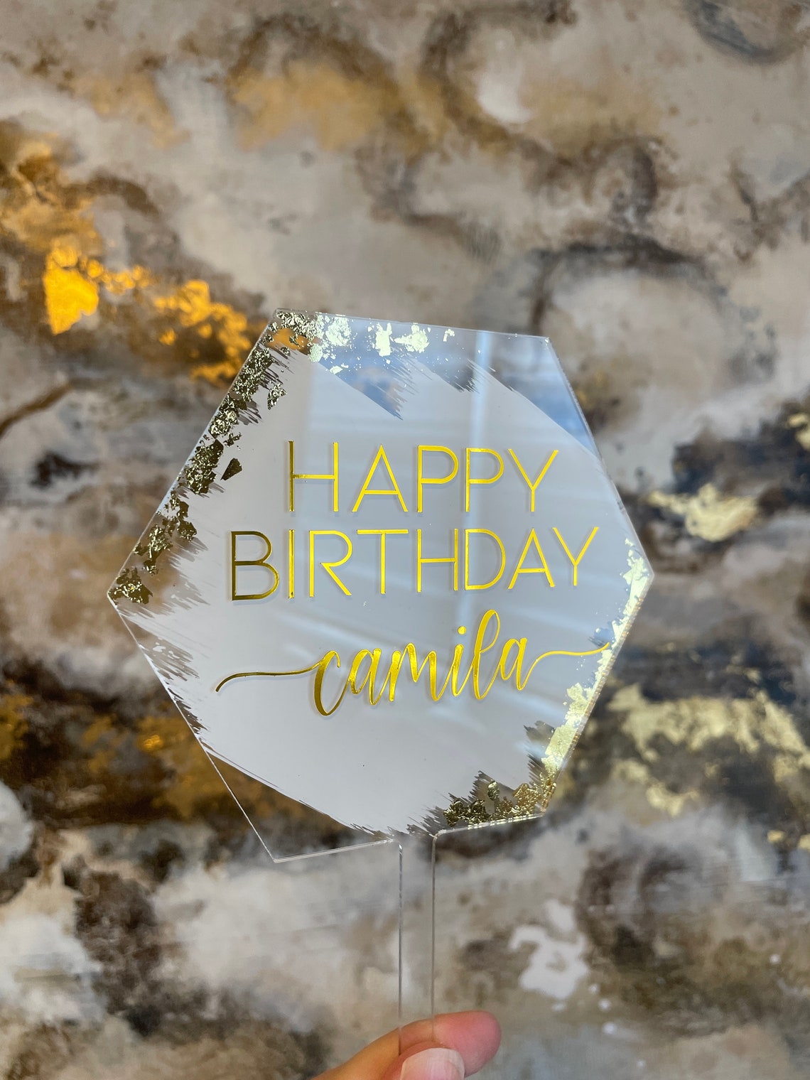 Custom Acrylic Cake Topper Personalized Acrylic Cake Topper | Etsy