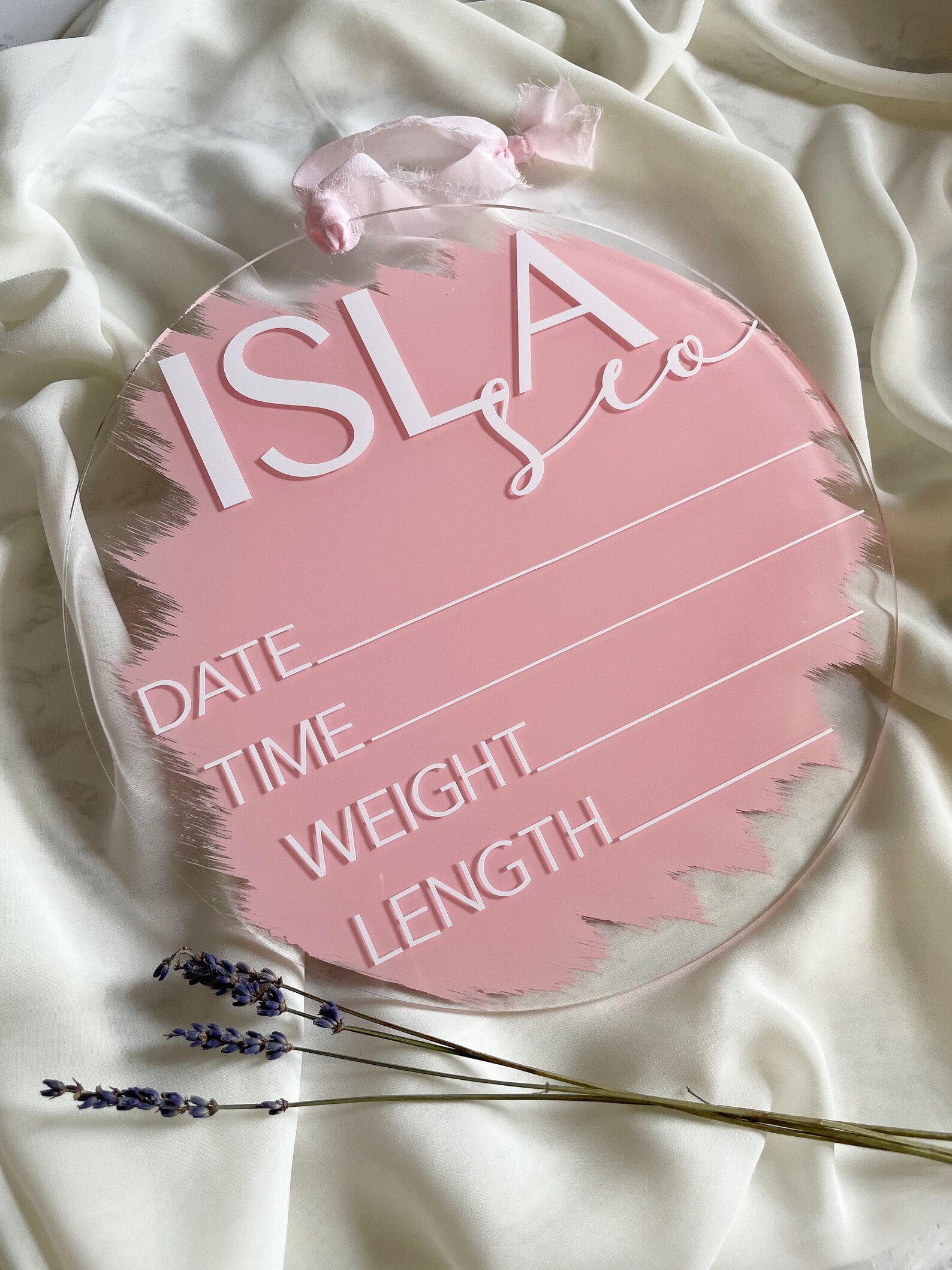 Acrylic Newborn Baby Birth Announcement Birth Announcement - Etsy