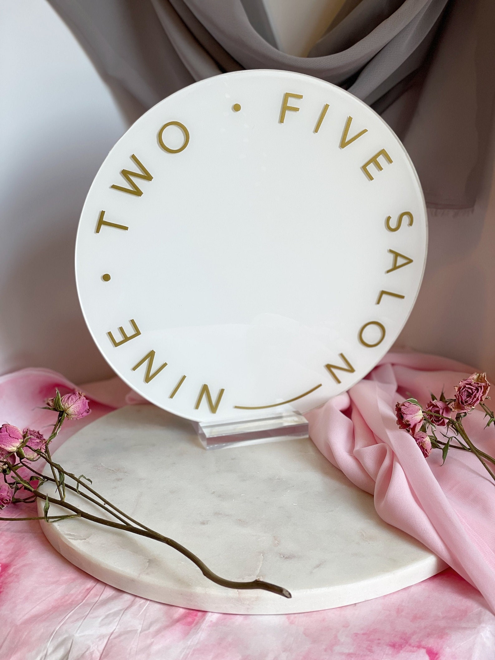 Custom Round Acrylic Business Logo Sign Personalized - Etsy