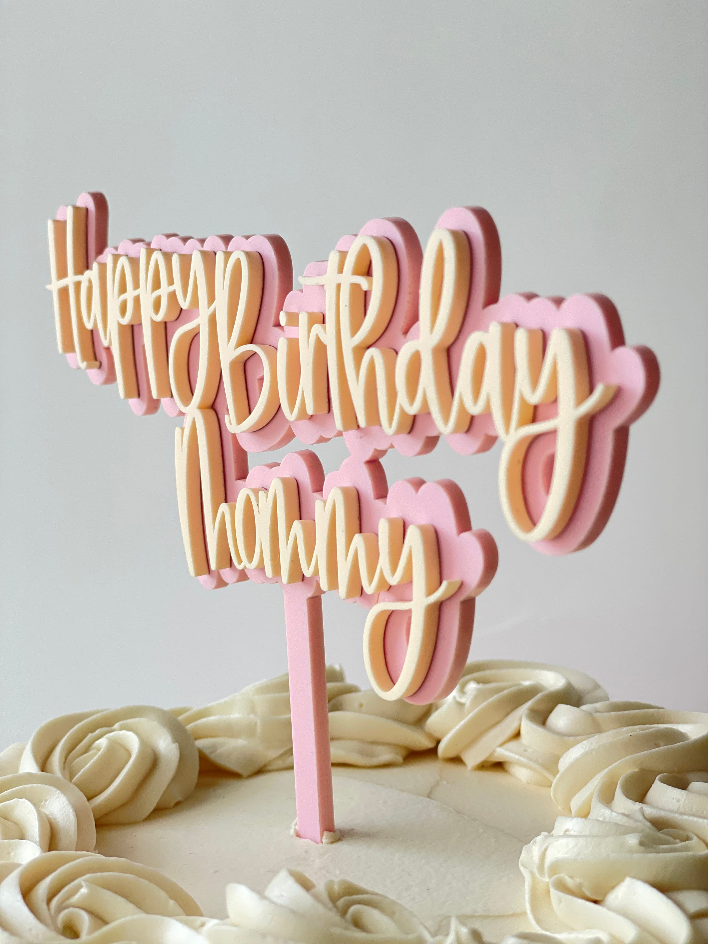 Custom Acrylic Cake Topper Personalized Acrylic Cake Topper - Etsy