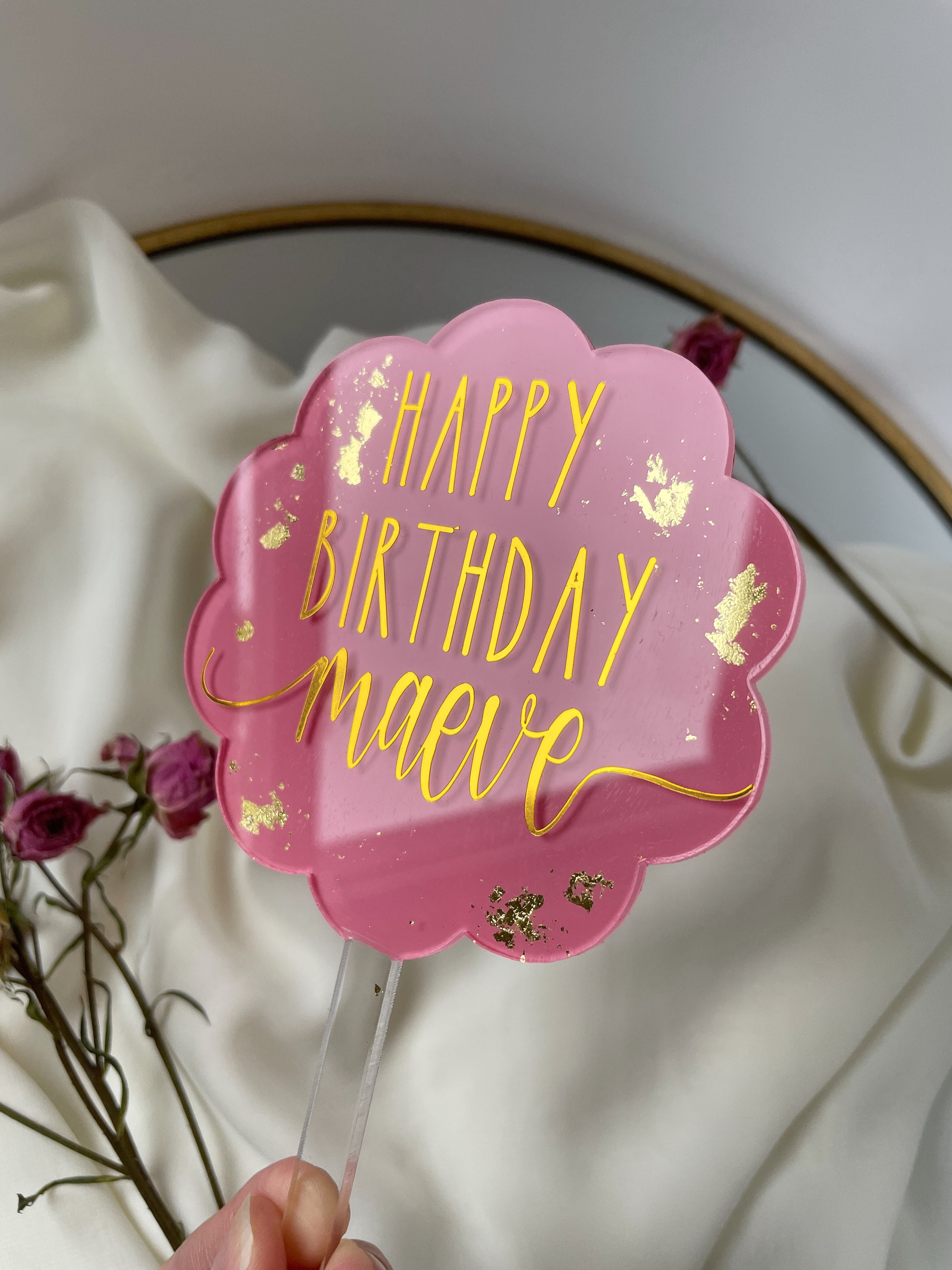 Custom Acrylic Cake Topper Personalized Acrylic Cake Topper - Etsy