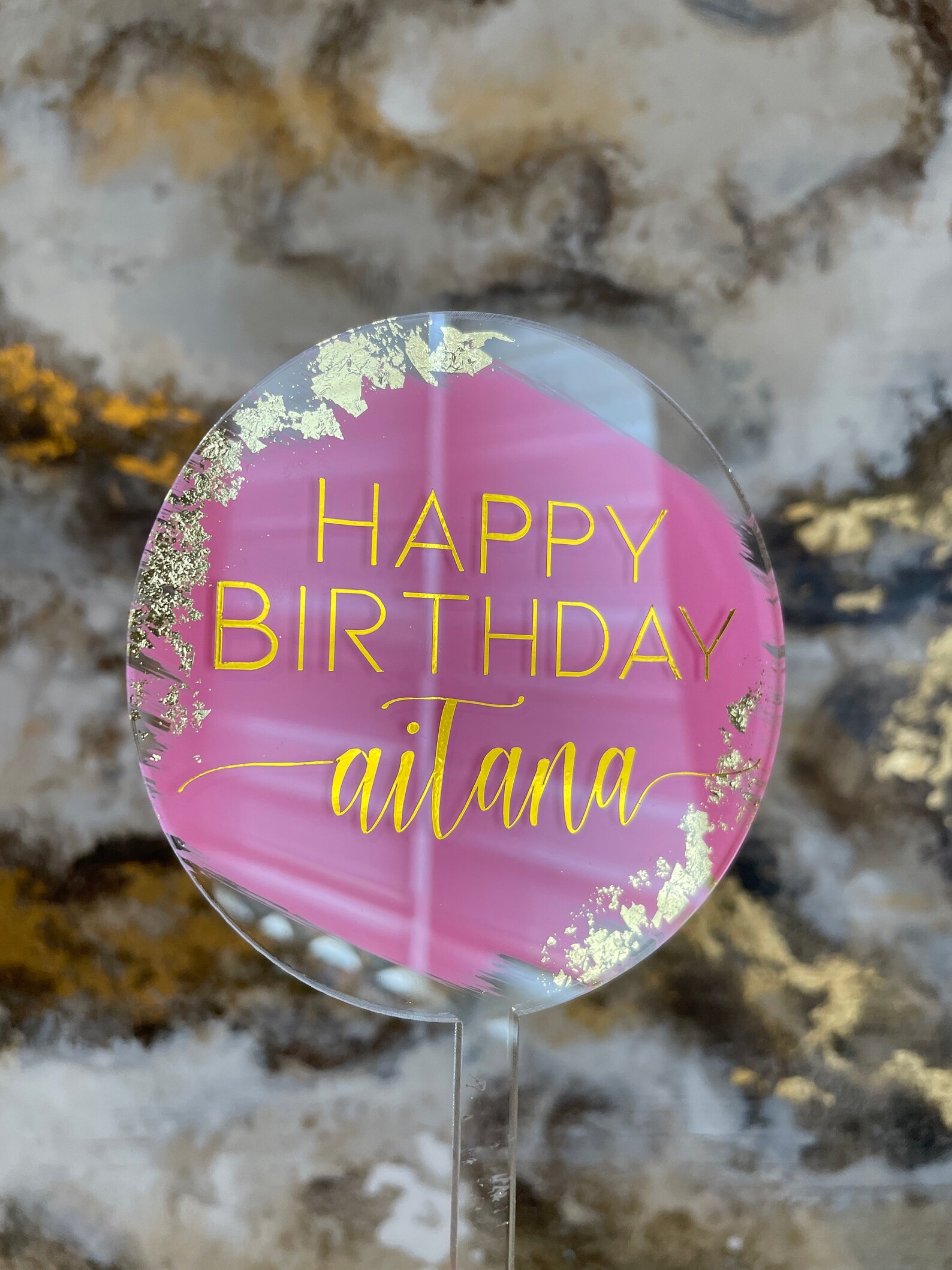 Custom Acrylic Cake Topper Personalized Acrylic Cake Topper - Etsy