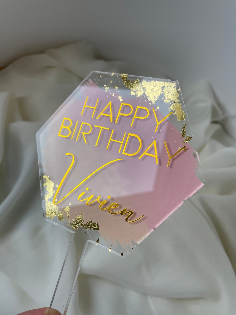 Custom Acrylic Cake Topper Personalized Acrylic Cake Topper - Etsy