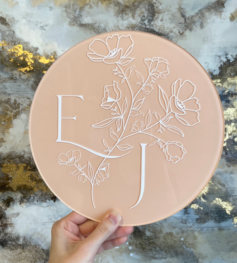 Custom Round Acrylic Business Logo Sign Personalized - Etsy