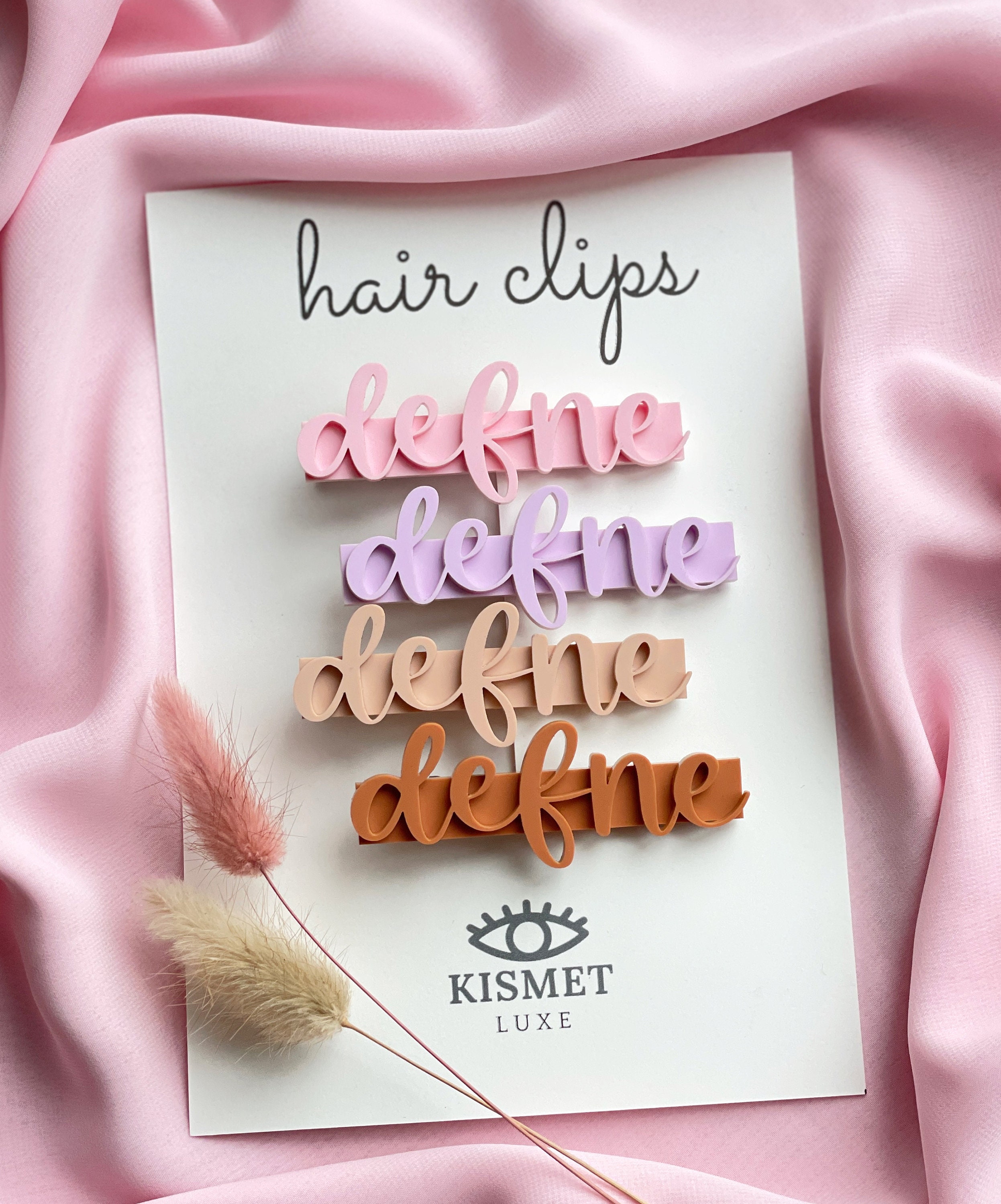 Personalized Name Hair Clip Custom Acrylic Girl Hair Clip - Etsy