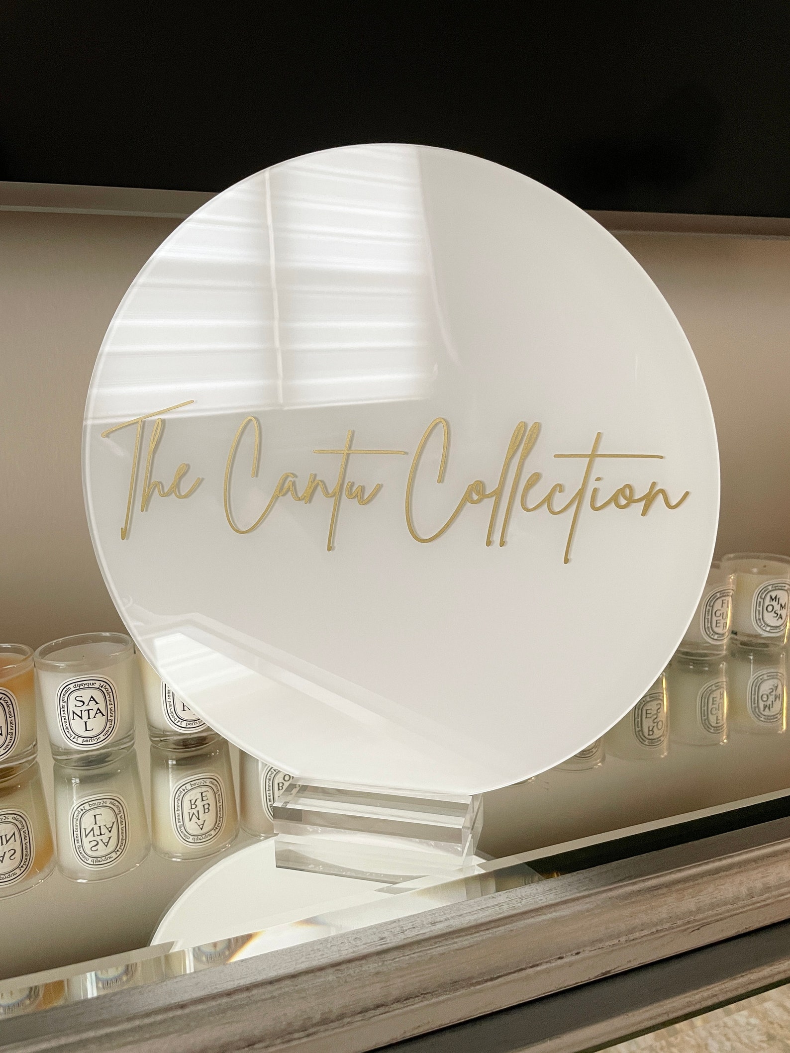 Custom Round Acrylic Business Logo Sign Personalized - Etsy