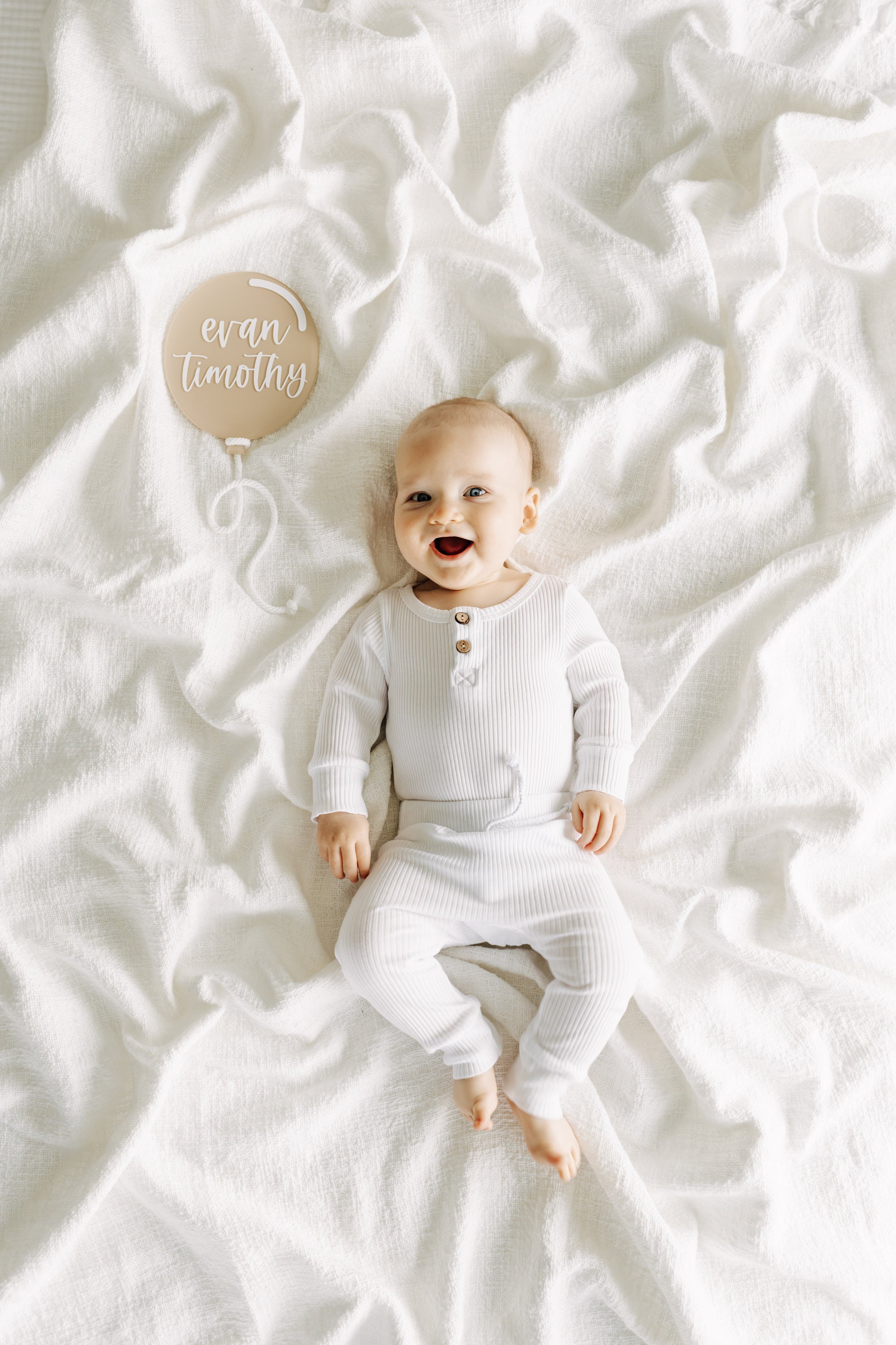 Balloon Newborn Acrylic Baby Birth Announcement Birth - Etsy