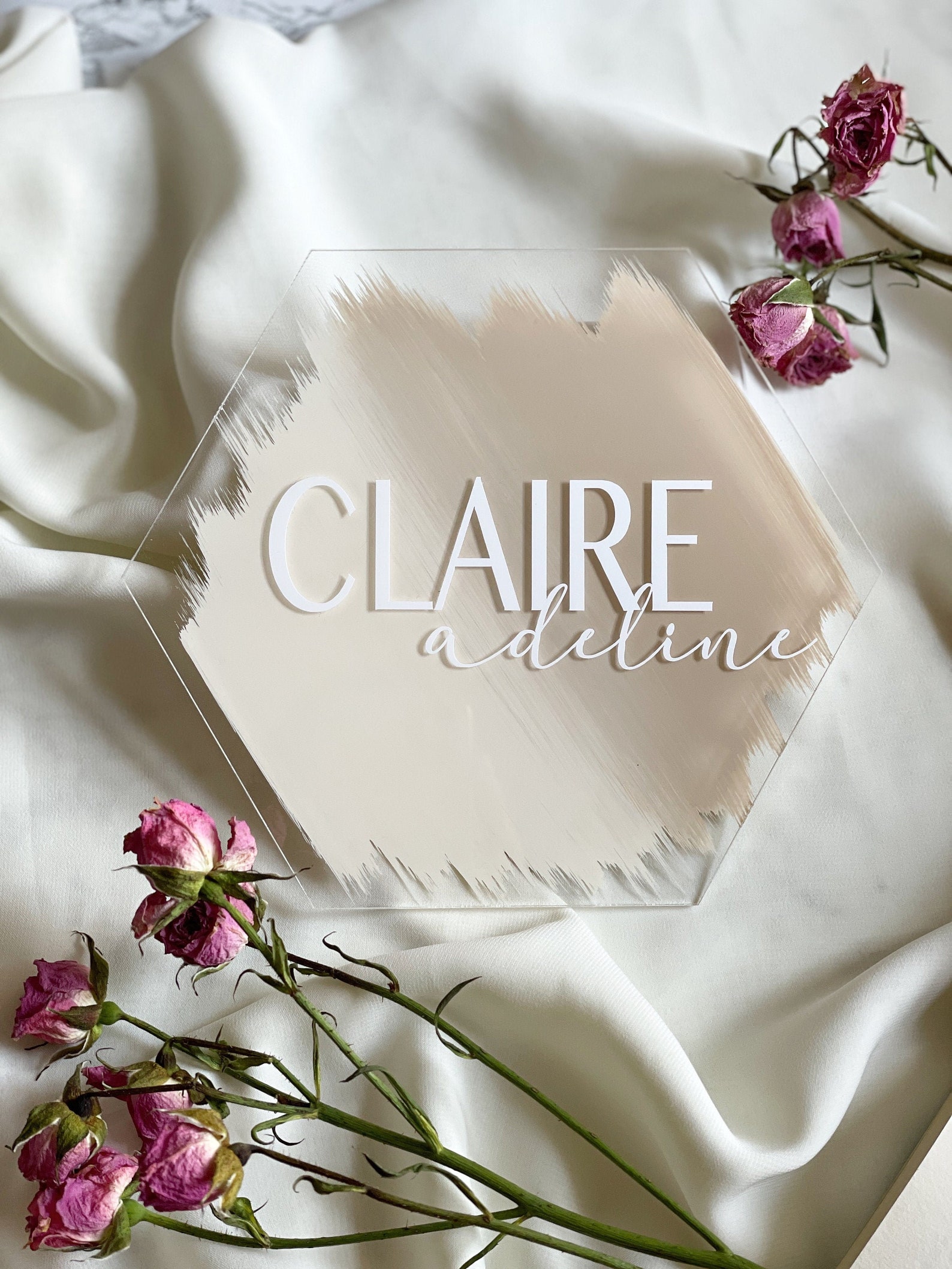 Acrylic Newborn Baby Birth Announcement Birth Announcement - Etsy