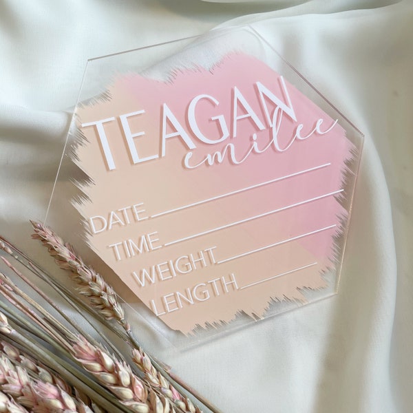 Pink Acrylic Sign - Etsy